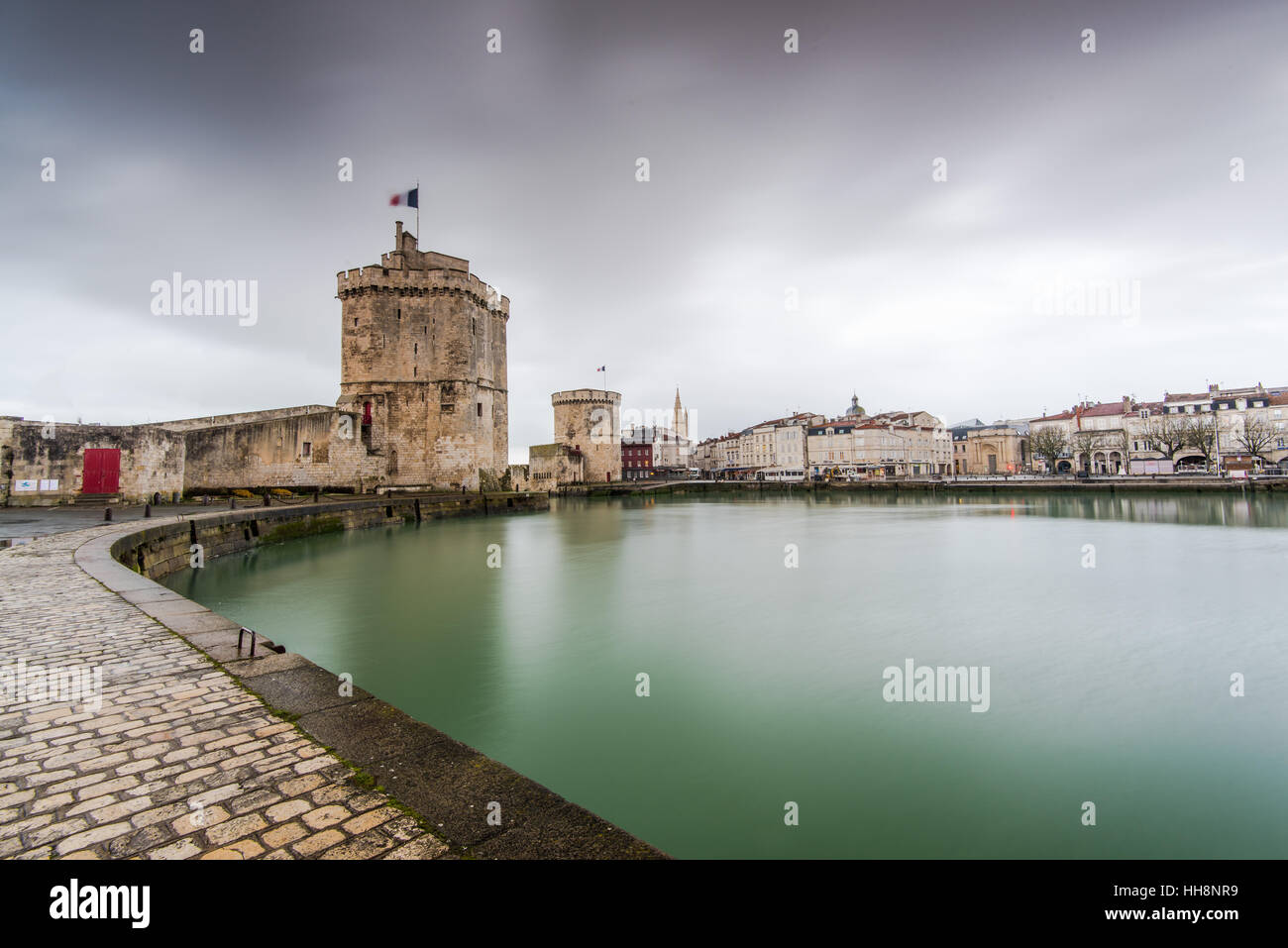 Old fort towers in La Rochelle , France. Famous tourist destination ...