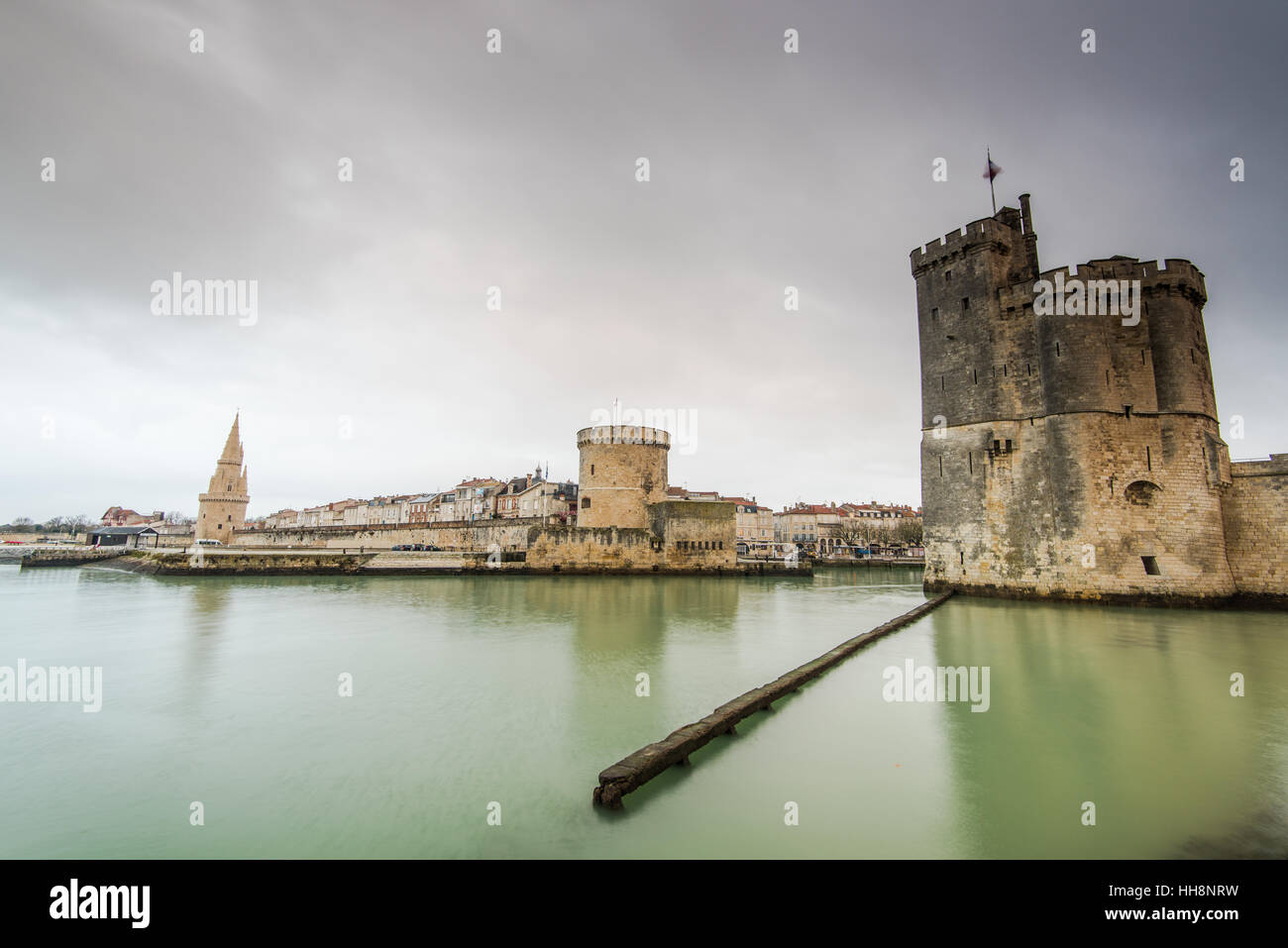 Old fort towers in La Rochelle , France. Famous tourist destination ...