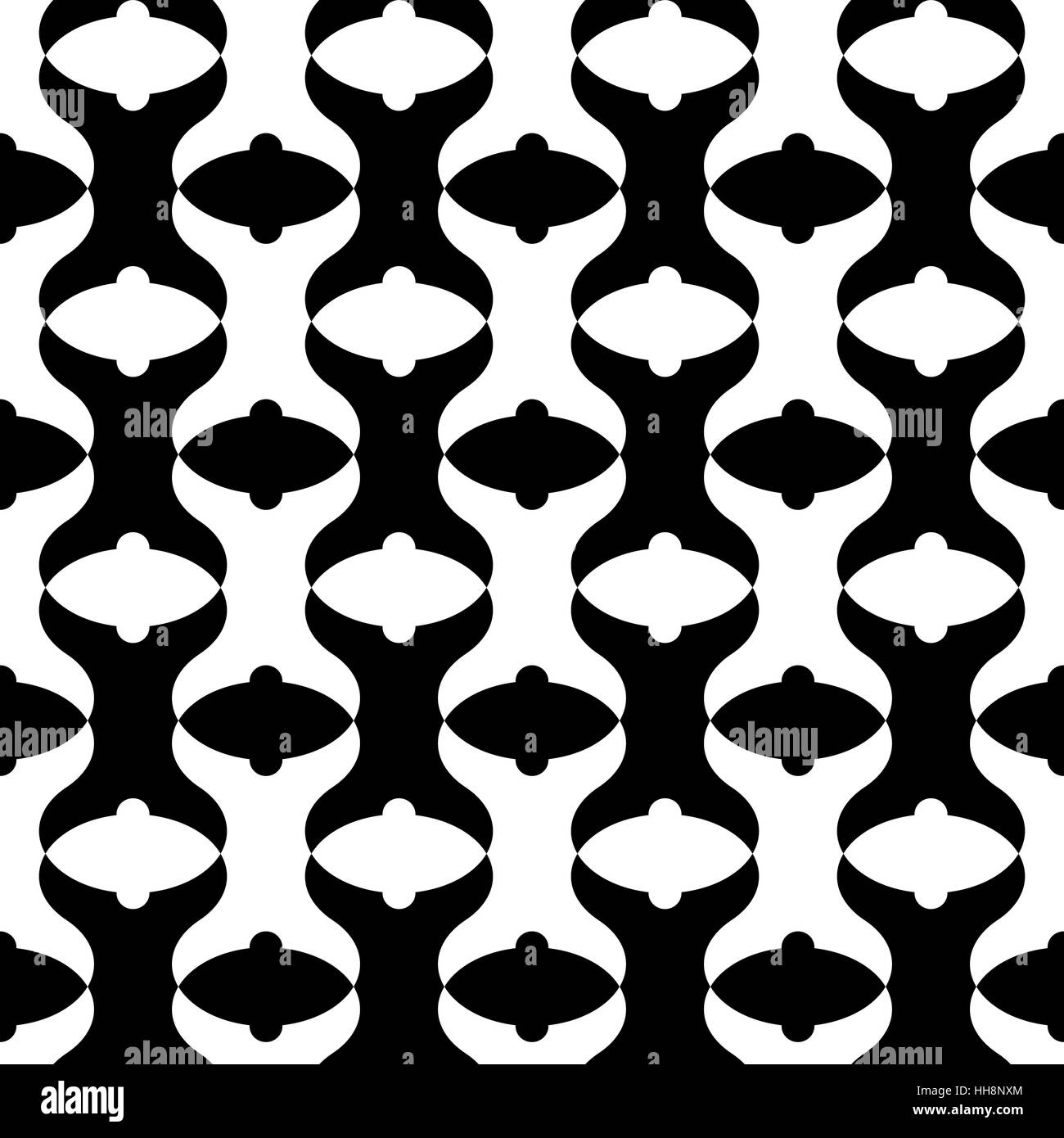 Double fish tail / odd shaped tessellation pattern - vector tile ...