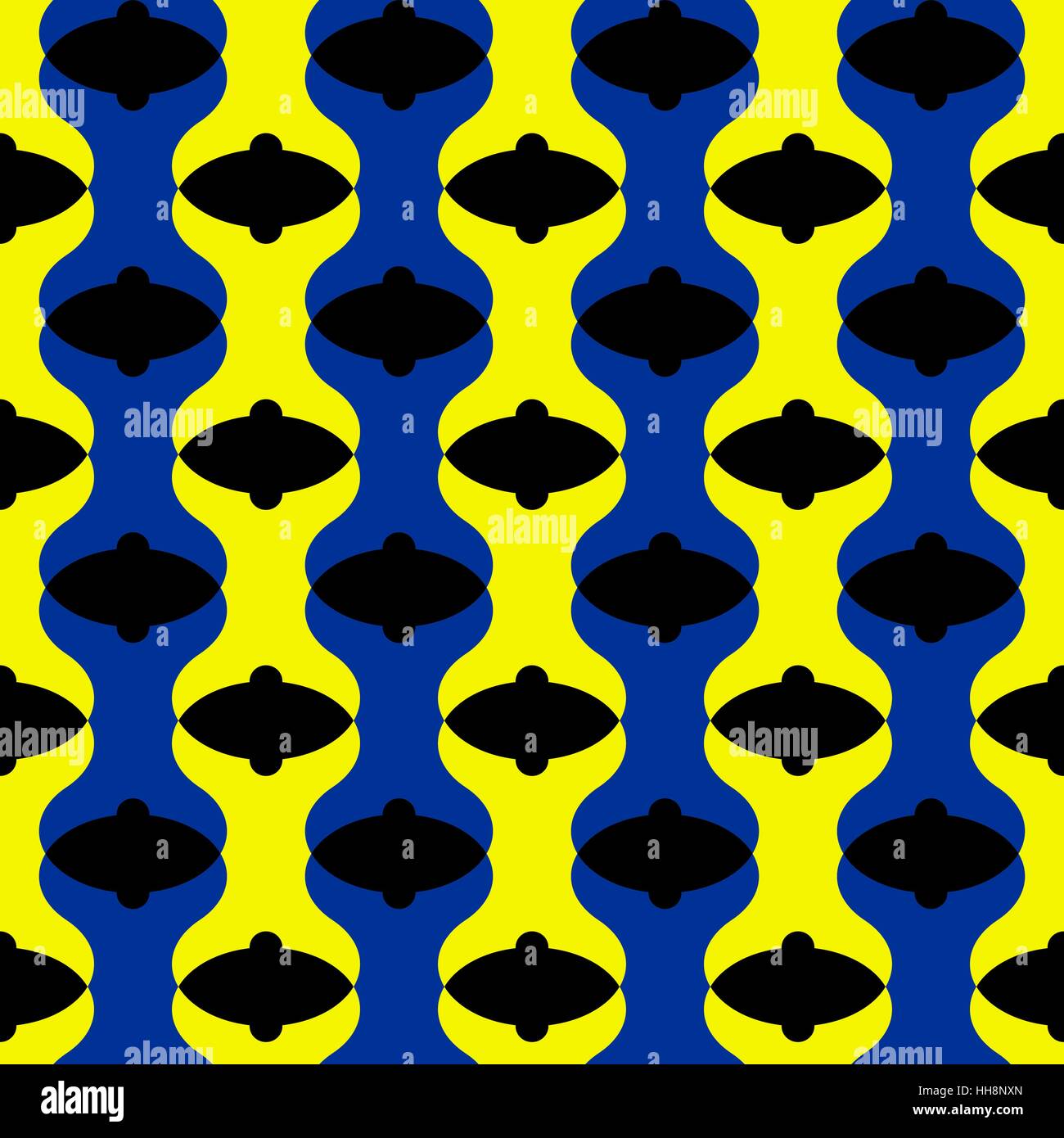 Double fish tail / odd shaped tessellation pattern - vector tile ...