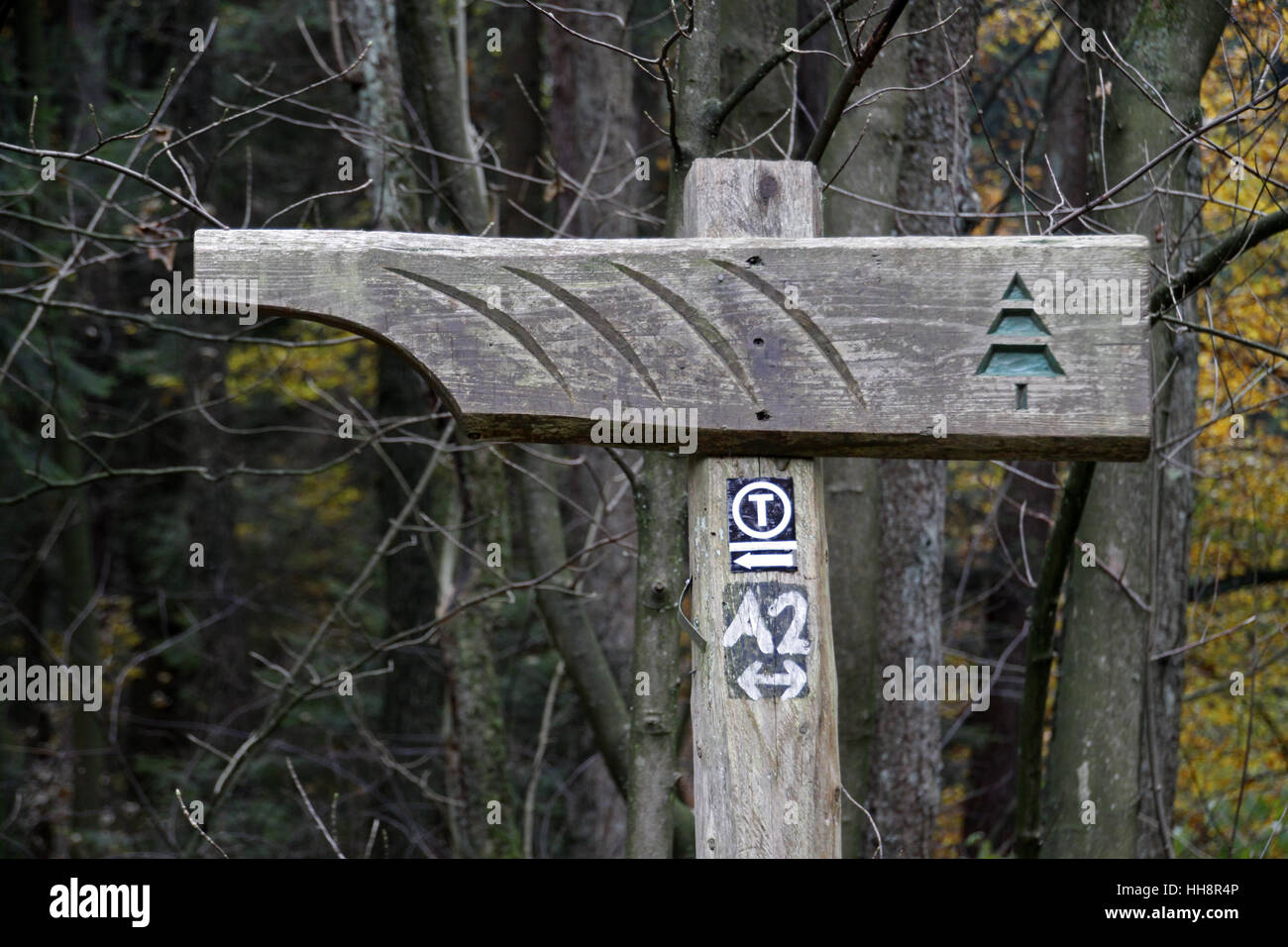 sign, signal, rock, signpost, beamy, path, sign, signal, big, large ...