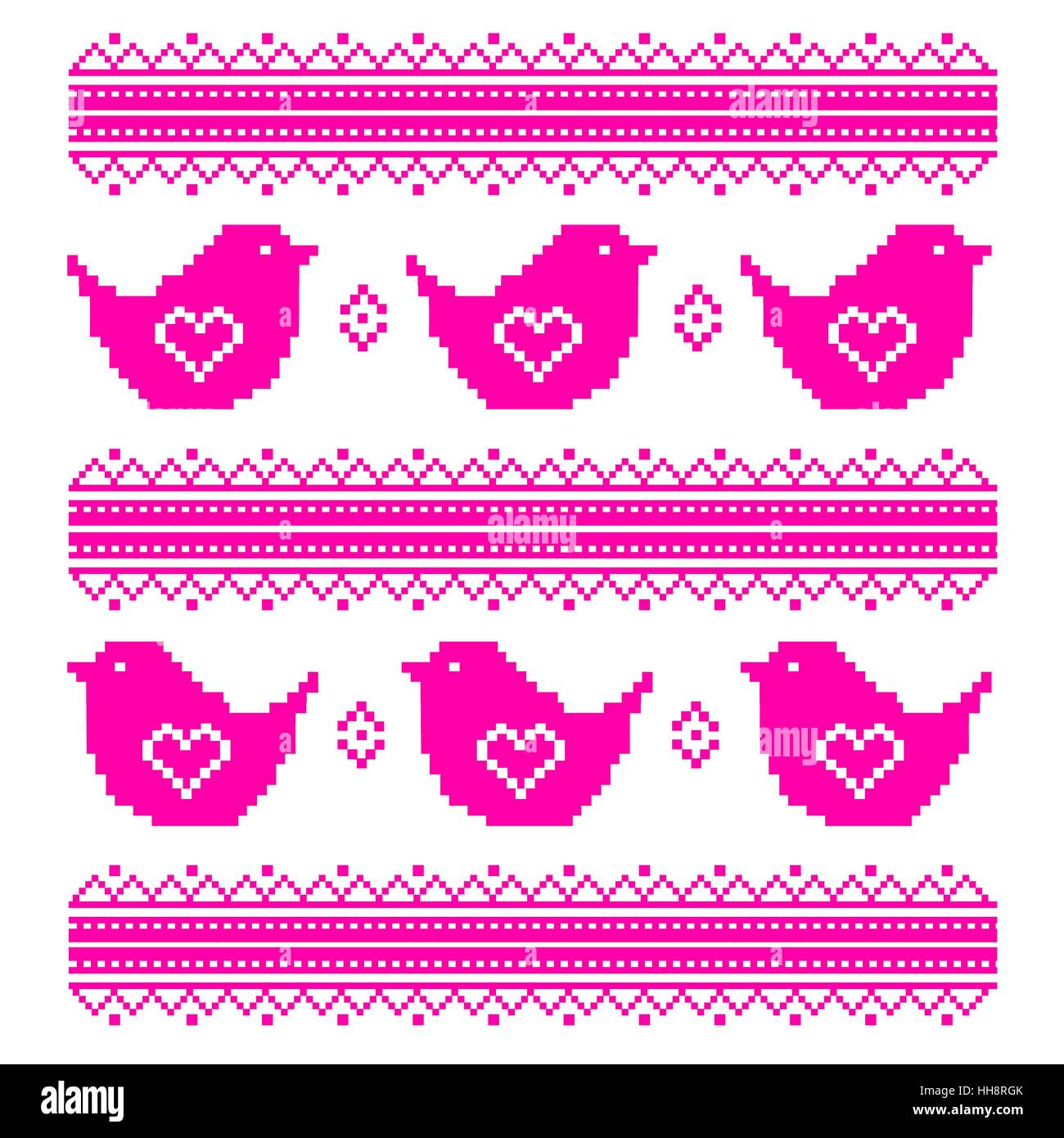 Pixel art birds hi-res stock photography and images - Alamy