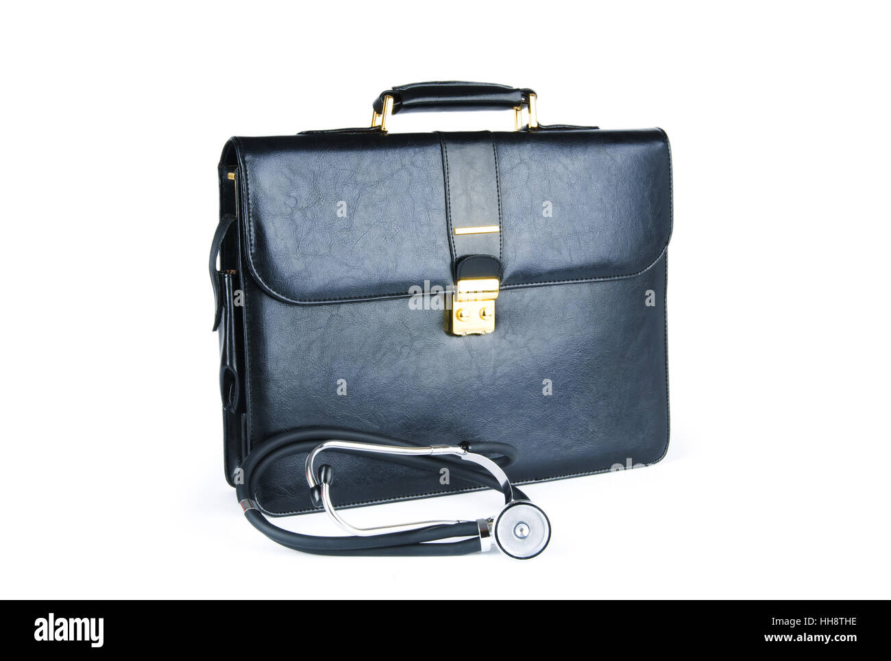 Leather briefcase and stethoscope hi-res stock photography and images ...