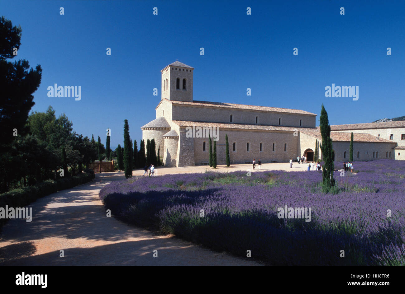 Monastery Sainte Madeleine, Le Barroux, Provence, France Stock Photo ...