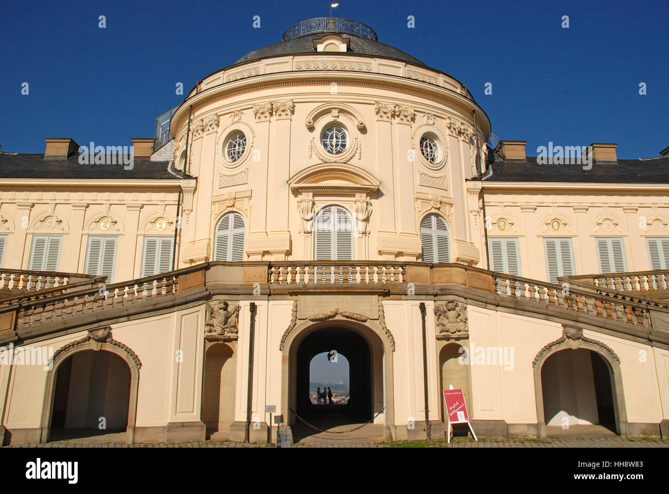 Schloss Solitude Stuttgart Baden Wuerttemberg Germany Stock Photo - Alamy
