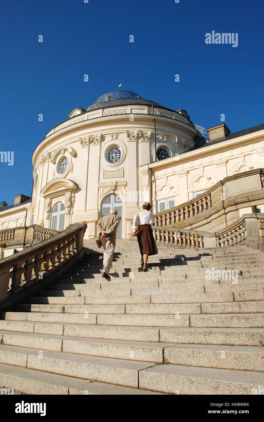 Schloss Solitude Stuttgart Baden Wuerttemberg Germany Stock Photo - Alamy