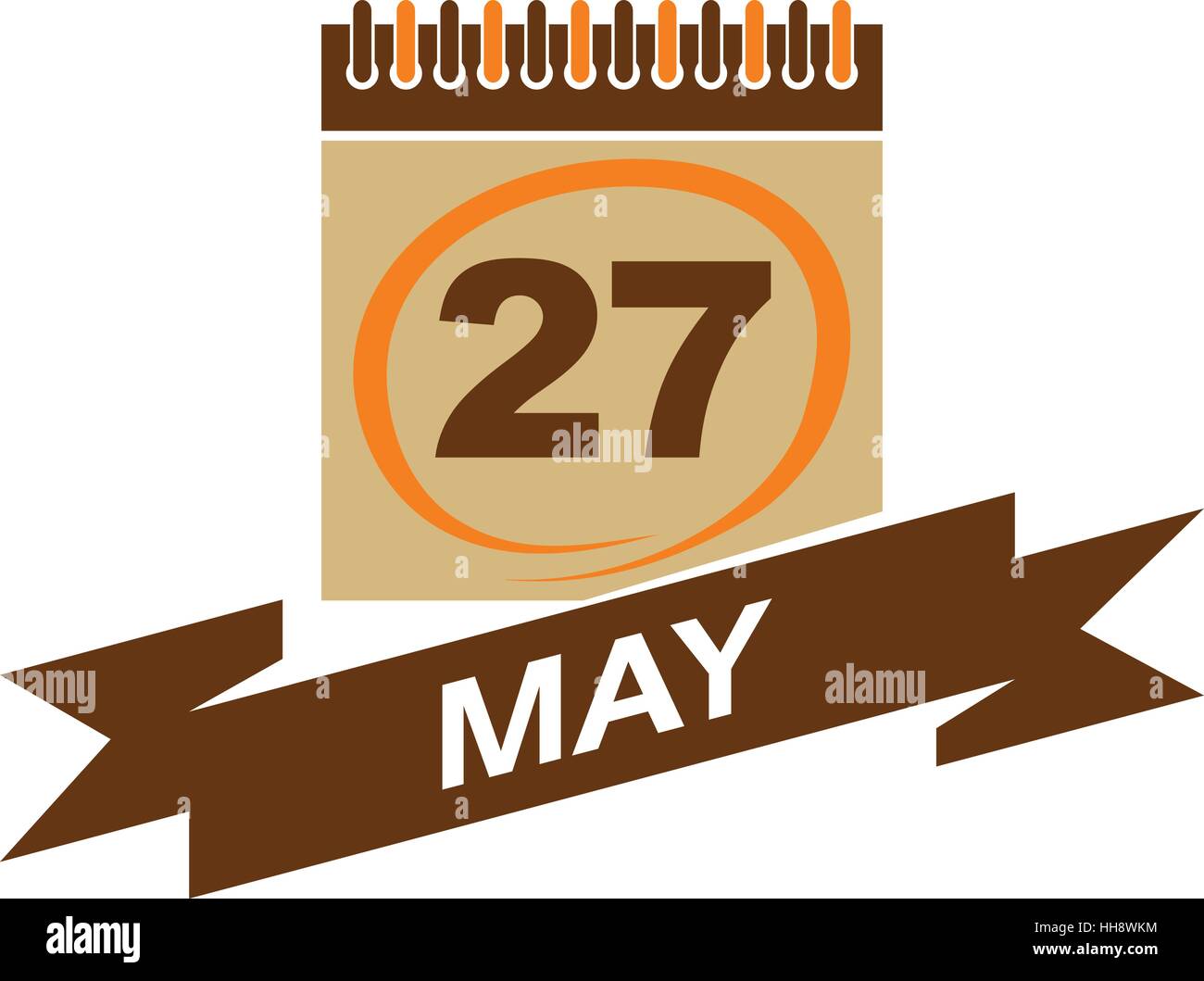 Calendar day 27 number Stock Vector Images - Alamy