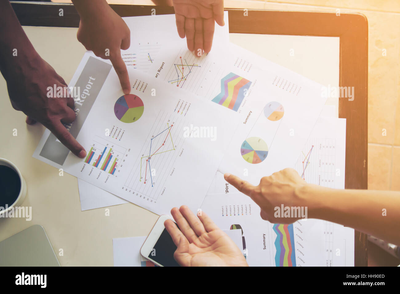 Business work concept Planning, Teamwork for Success organization ...