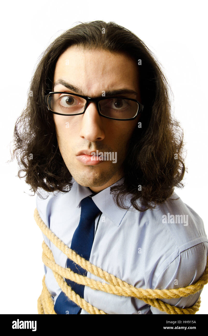 Person restrained stress tied hi-res stock photography and images - Alamy