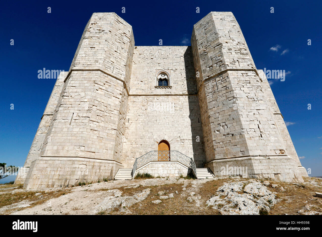 ANDRIA, ITALY, AUGUST 3, 2016: View of Castel del Monte, a Unesco world ...