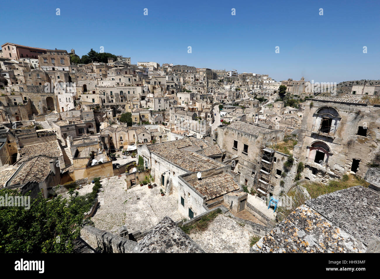 View of the ancient town of Matera , European Capital of Culture 2019 ...