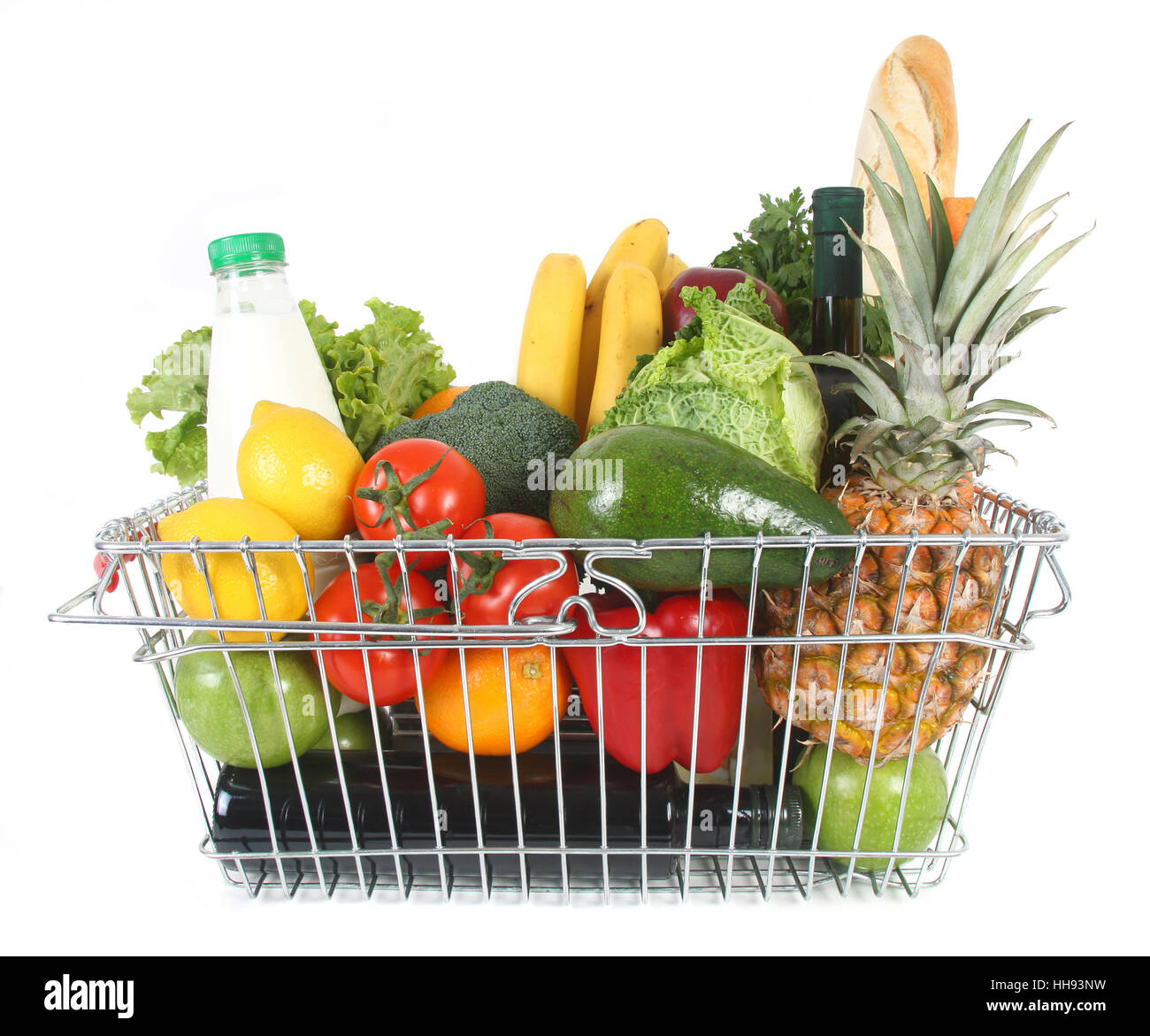 food, aliment, bread, pepper, sweet, isolated, green, coloured ...