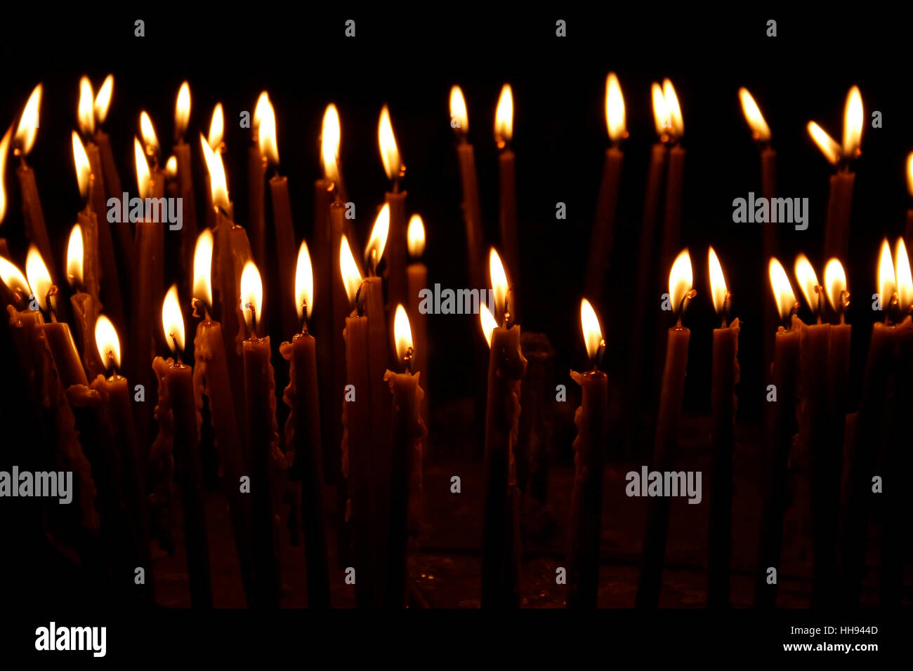 Candles nativity church bethlehem west hi-res stock photography and ...