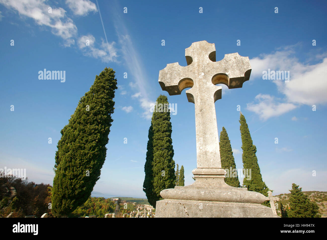 Colourful religious symbol symbolism catholic catholicism hi-res stock ...