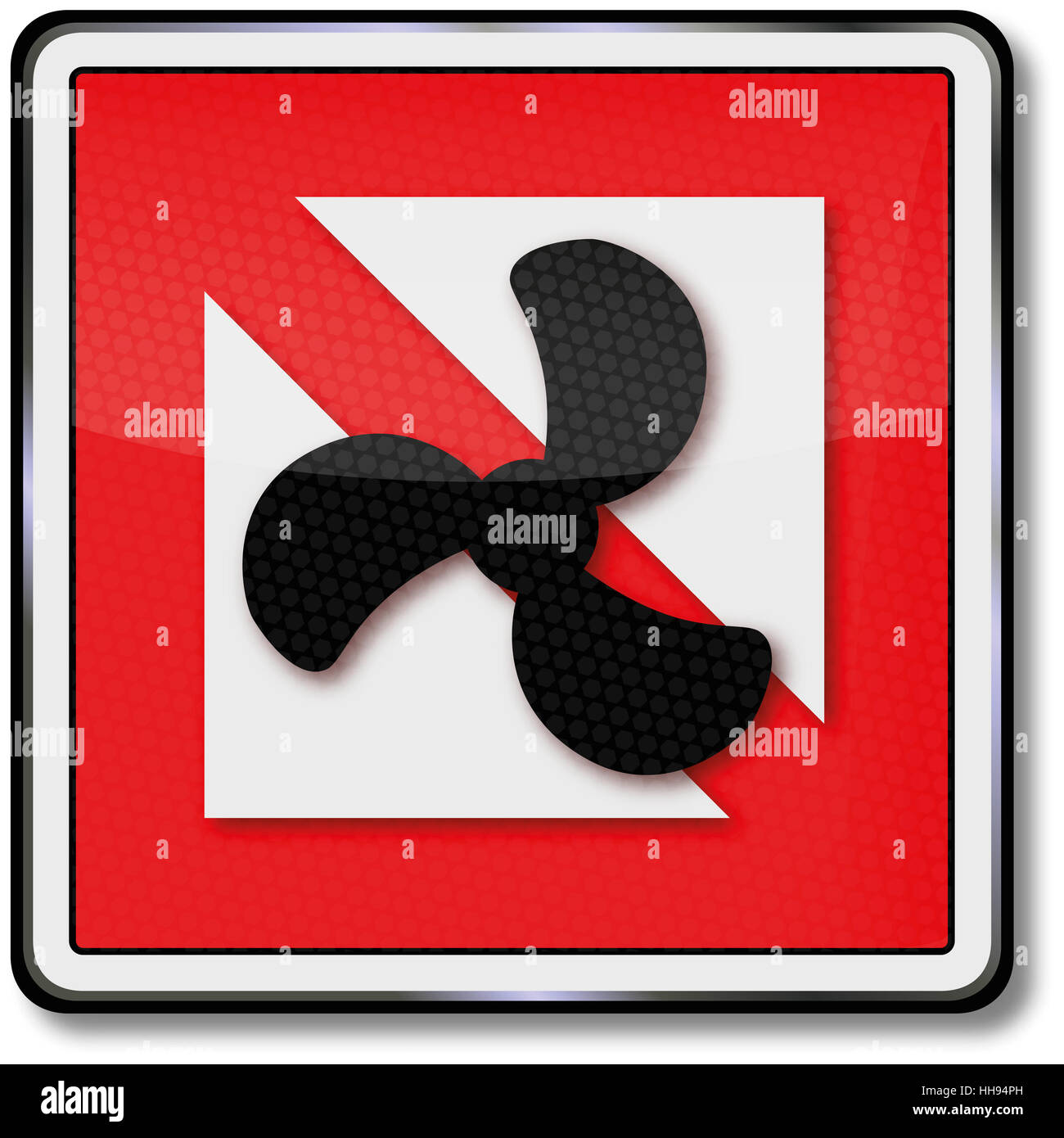 sign ban of machine drive Stock Photo - Alamy