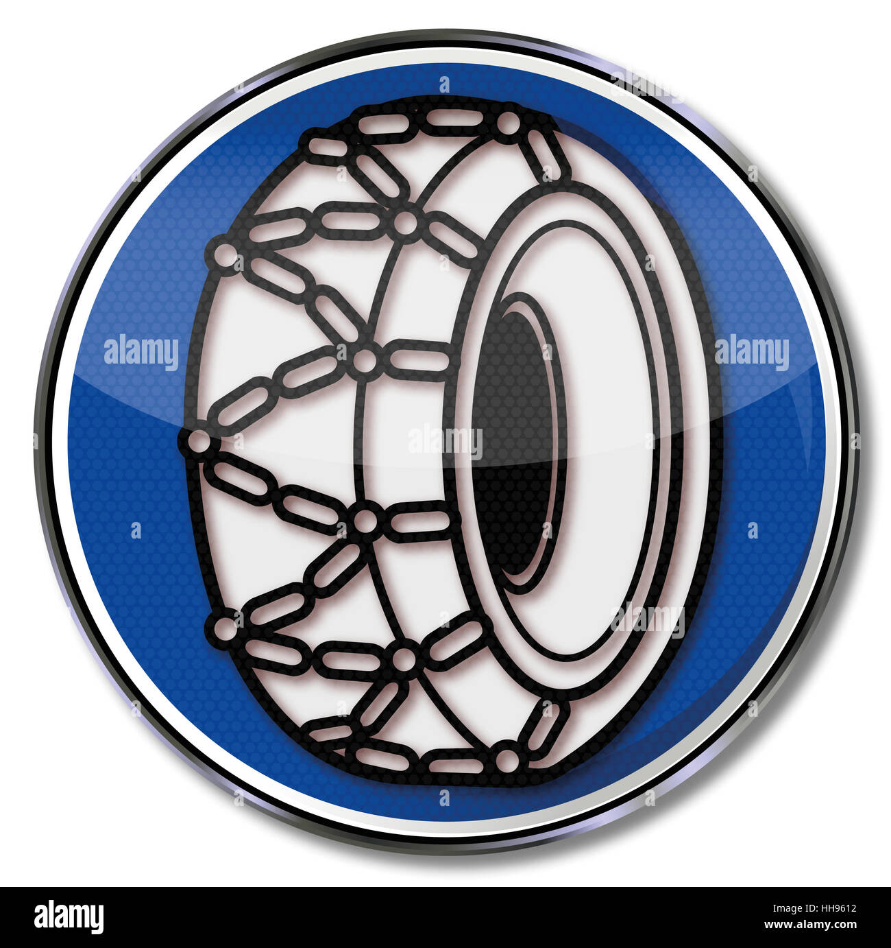 Car snow chain sign hi-res stock photography and images - Alamy