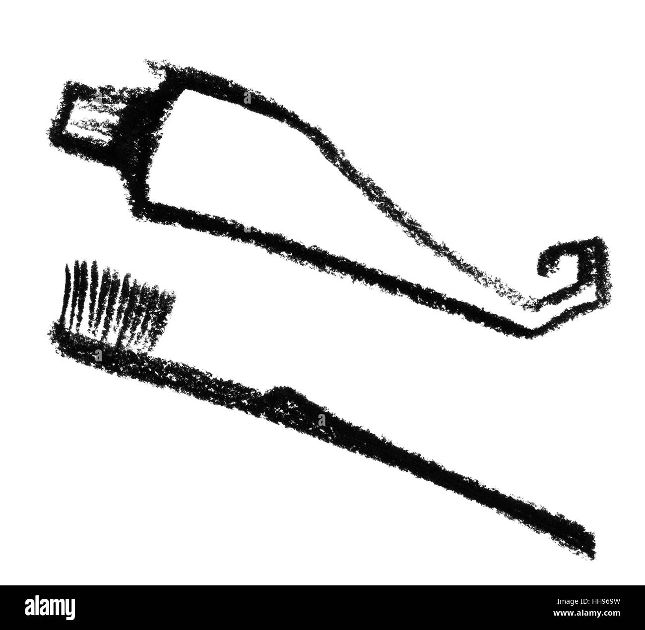 toothpaste, drawing, photo, picture, image, copy, deduction, toothbrush ...