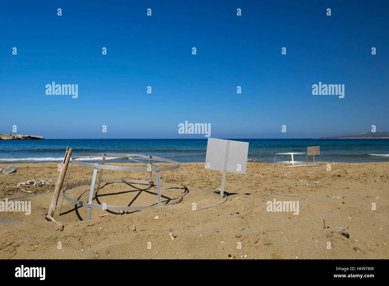 Protected sea turtle nest hi-res stock photography and images - Alamy
