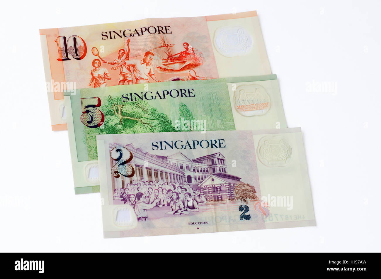 Singapore dollar bank notes hi-res stock photography and images - Alamy