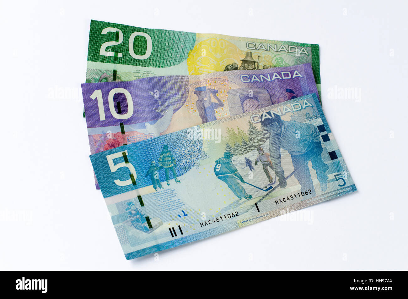 Canada money notes hi-res stock photography and images - Alamy