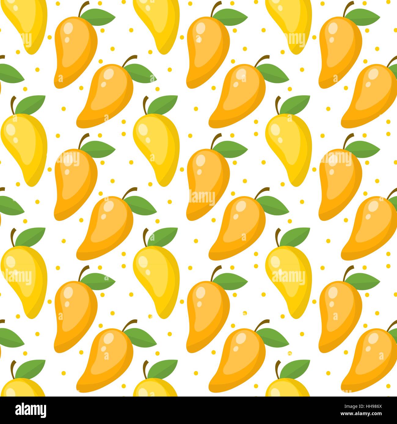 Mango seamless pattern, endless background, texture. Fruits . Vector ...