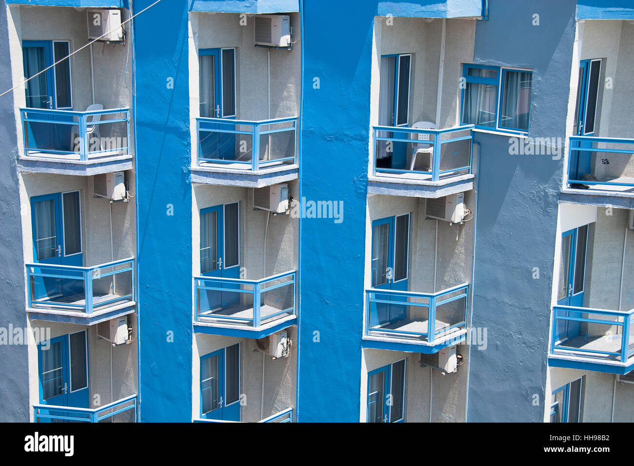 blue, house, building, architectural, city, town, art, modern ...