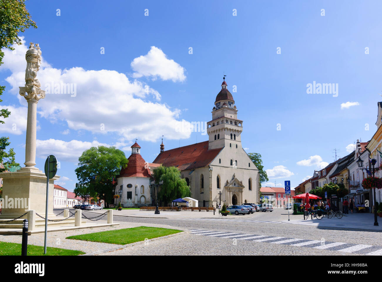 Skalica (Skalitz): Michael's church at the market, , , Slovakia Stock ...