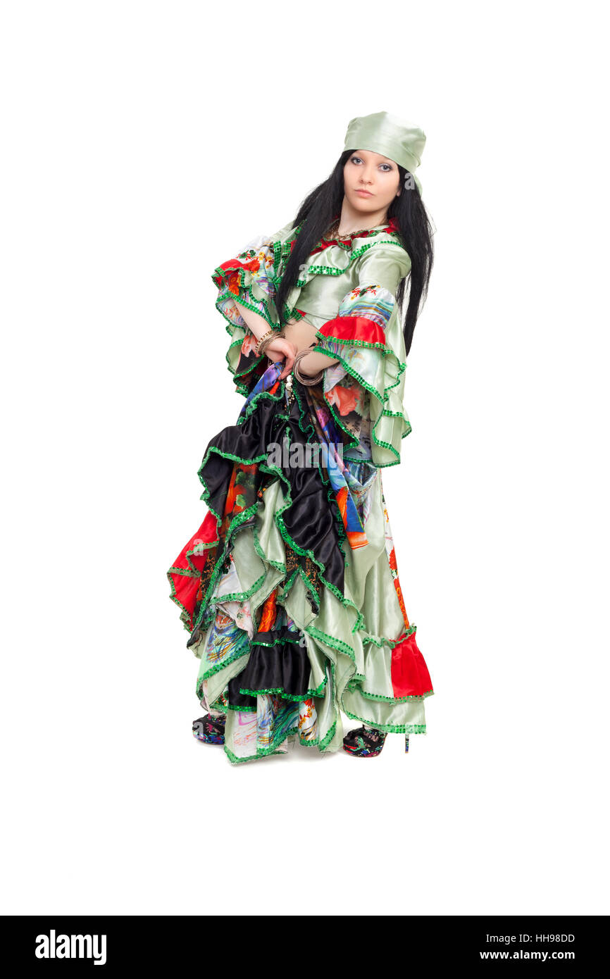 Gypsy traditional dress Cut Out Stock Images & Pictures - Alamy
