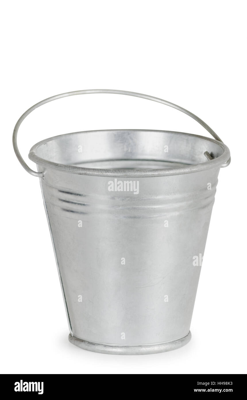 object, bucket, metal, tin, handle, container, aluminum, aluminium ...