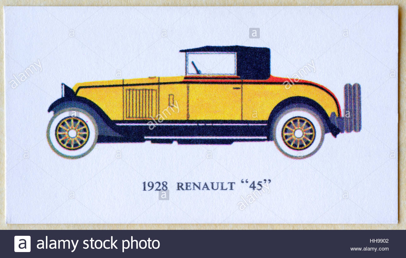 Renault 45 1928 illustration Stock Photo - Alamy