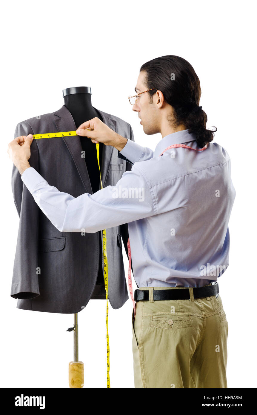 Man being measured for suit hi-res stock photography and images - Alamy