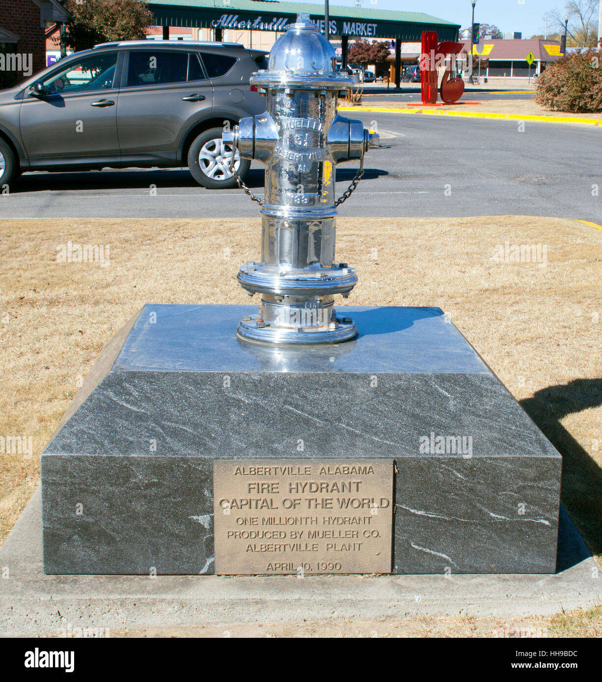 The one-millionth fire hydrant, proudly displayed in Albertville ...