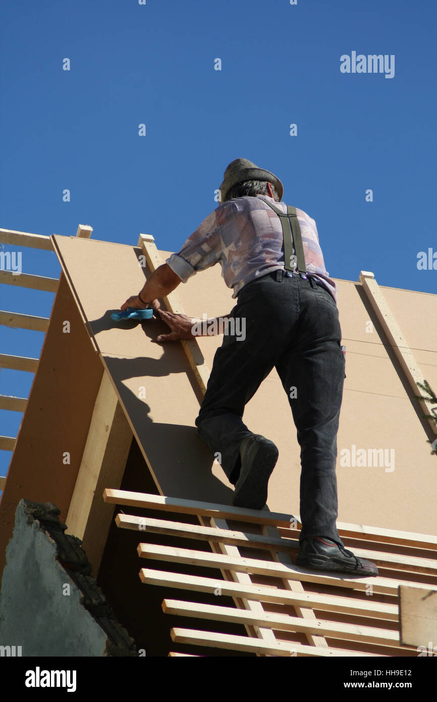 house, building, men, man, tool, tools, job, craftsman, tradesman Stock ...