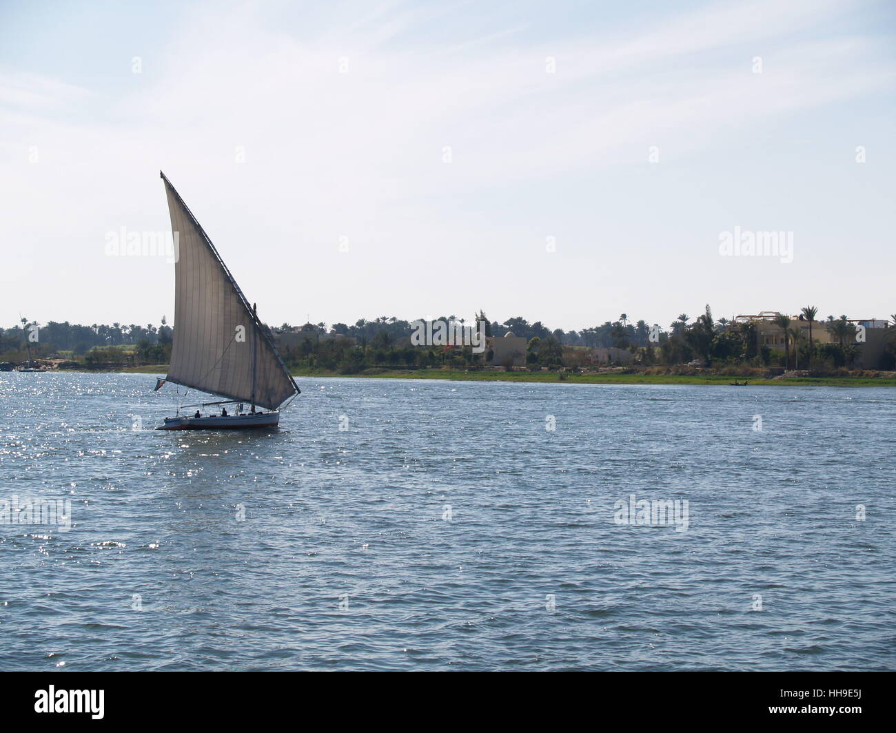 egypt, scenery, countryside, nature, river, water, nile, sailing boat ...