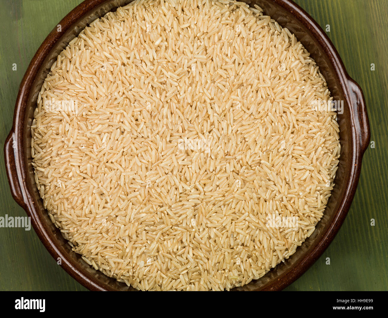 Uncooked Brown Wholegrain Rice Cooking Ingredients Stock Photo - Alamy
