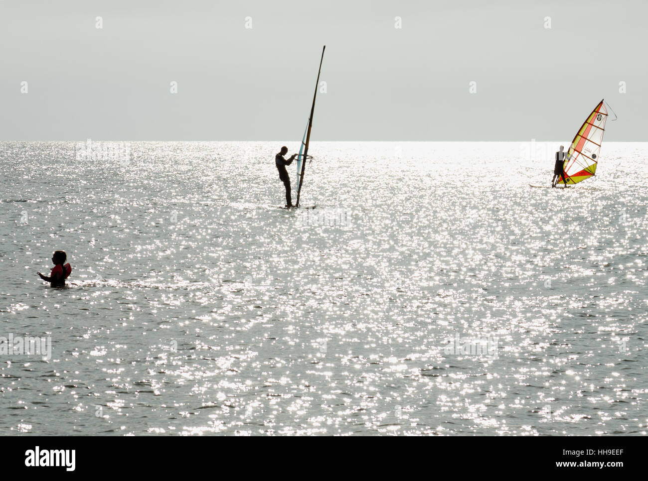 sail, training, surf, salt water, sea, ocean, water, nature, humans ...