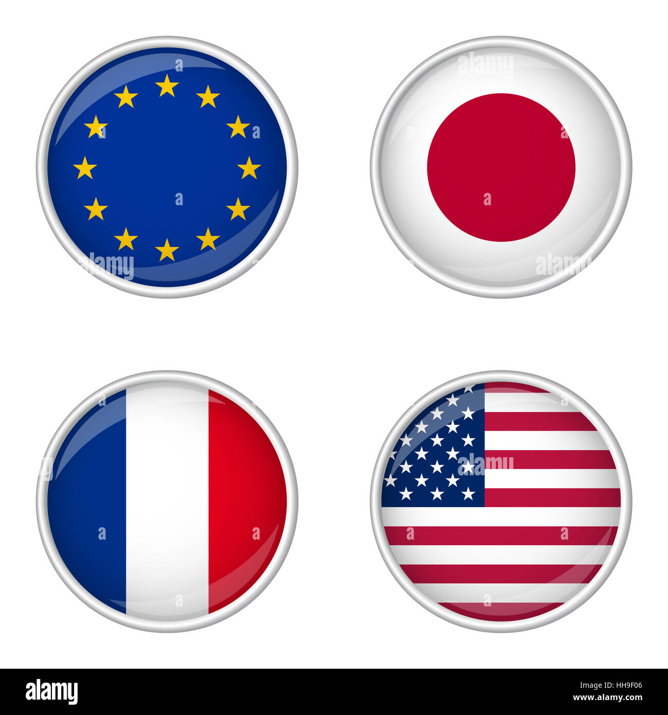 consumption, europe, usa, america, logistics, france, production, flag ...
