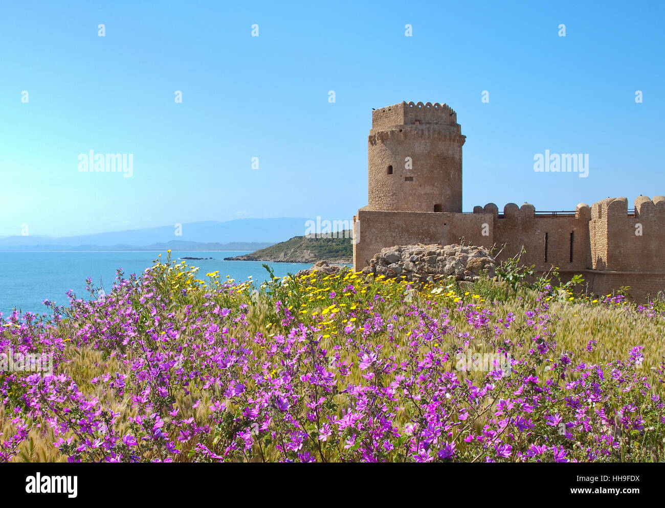 castle, calabria, salt water, sea, ocean, water, italy, chateau ...