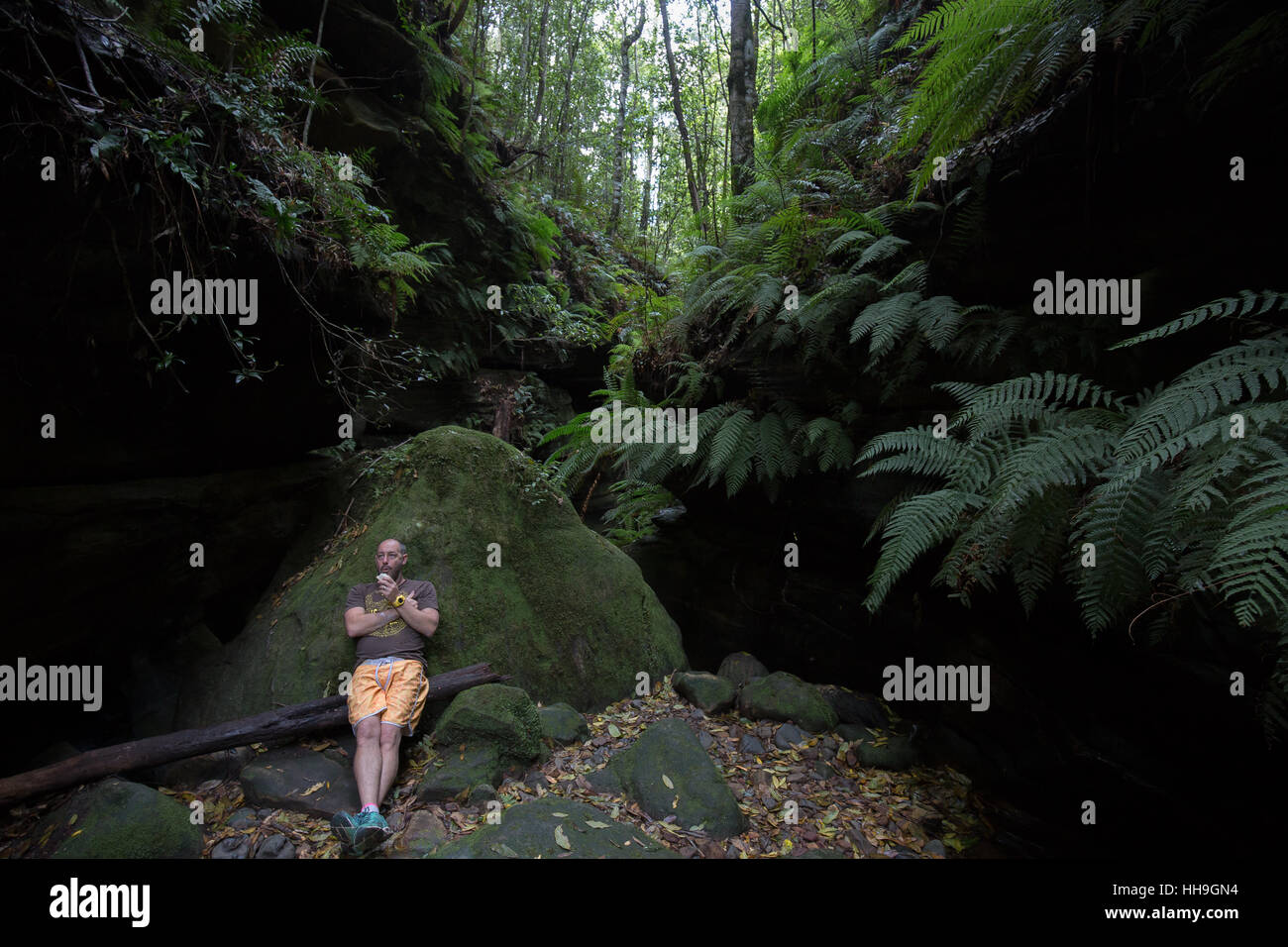 Adventure canyoning in claustral canyon in the Blue Mountains ...