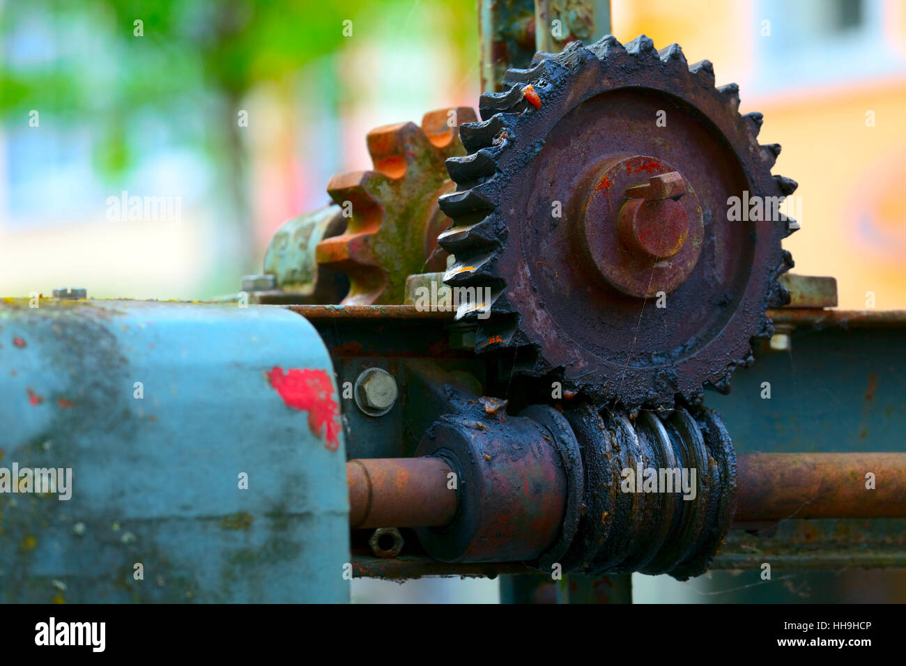 steel, gear, rust, robot, automatic machine, machine, detail, closeup ...