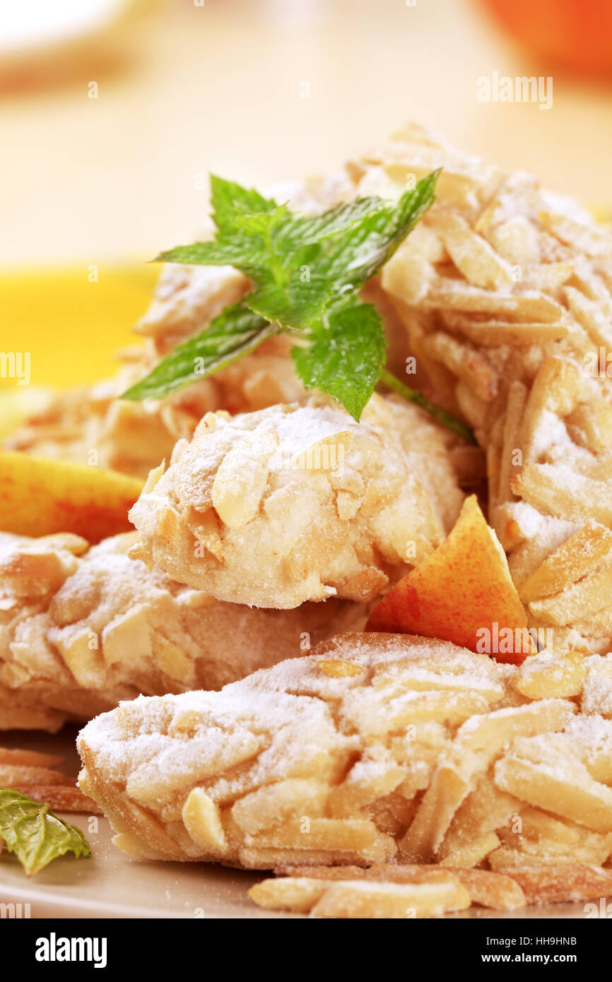 sweet, nut, biscuits, cookies, treat, snack, almonds, tonsils, roasted ...