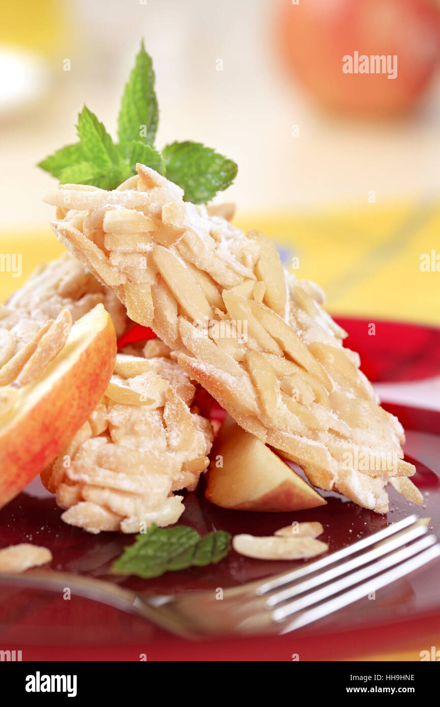 sweet, nut, biscuits, cookies, treat, snack, almonds, tonsils, roasted ...