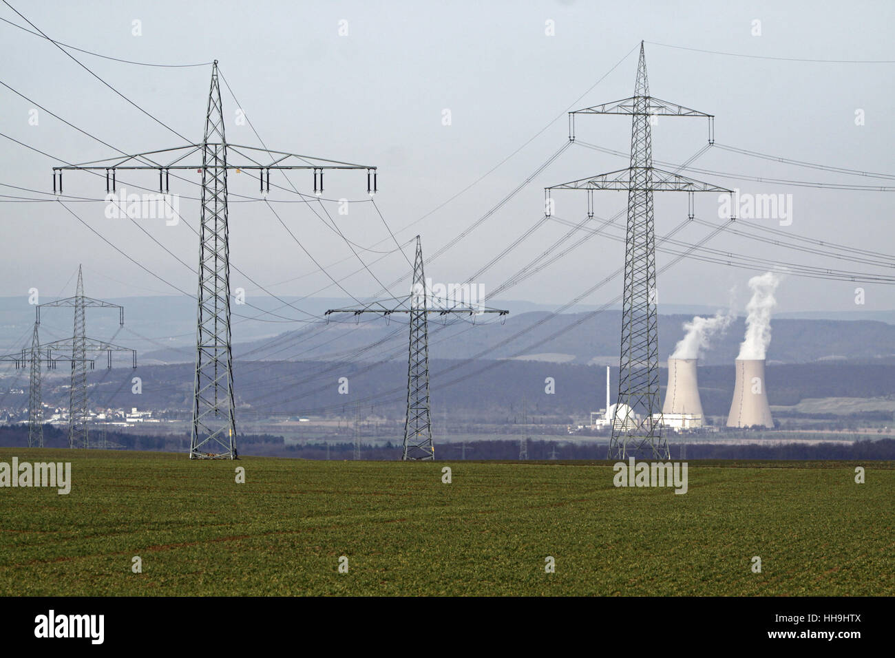 power station, generation of electricity, nuclear power station, energy ...