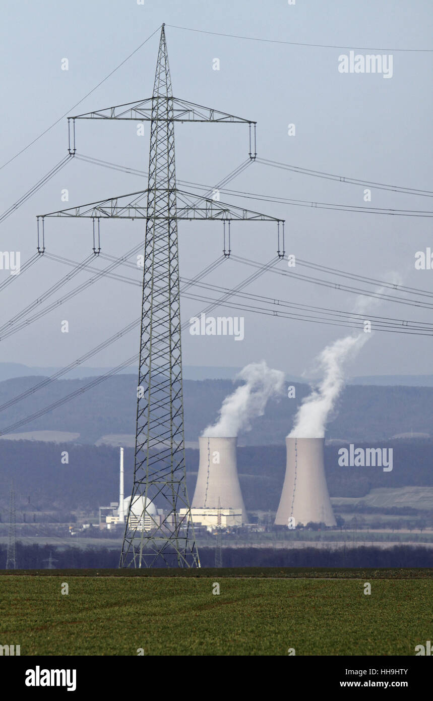 power station, generation of electricity, nuclear power station, energy ...