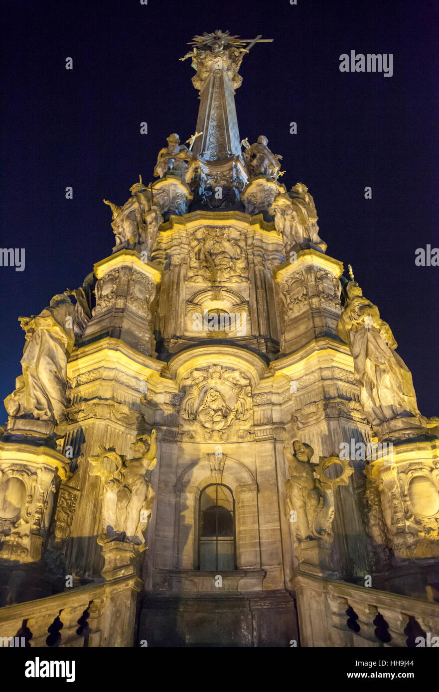 The historic 18th century Baroque monument, the biggest in Czech ...