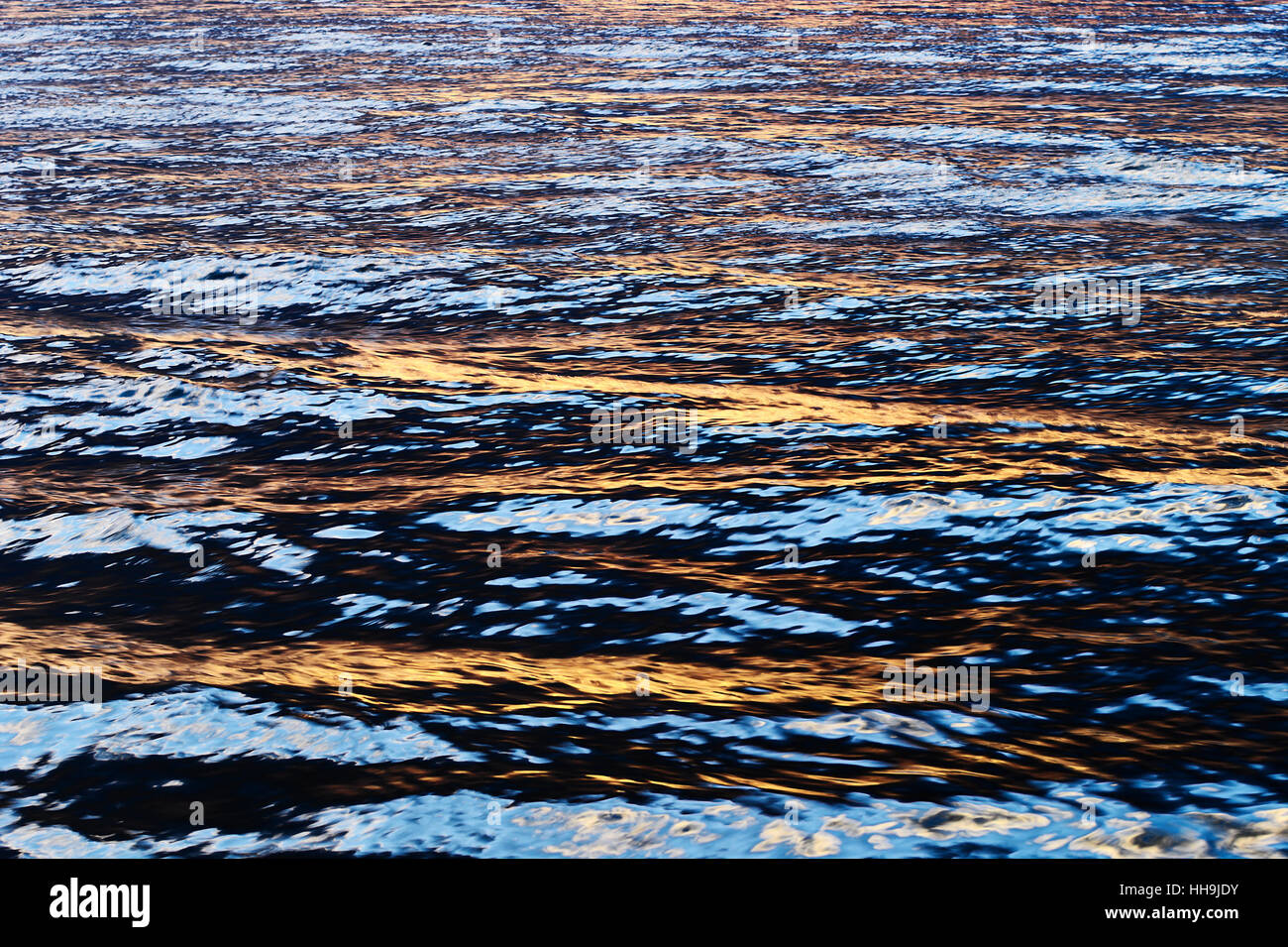 Sun light reflection on the water. Maritime background or pattern with ...