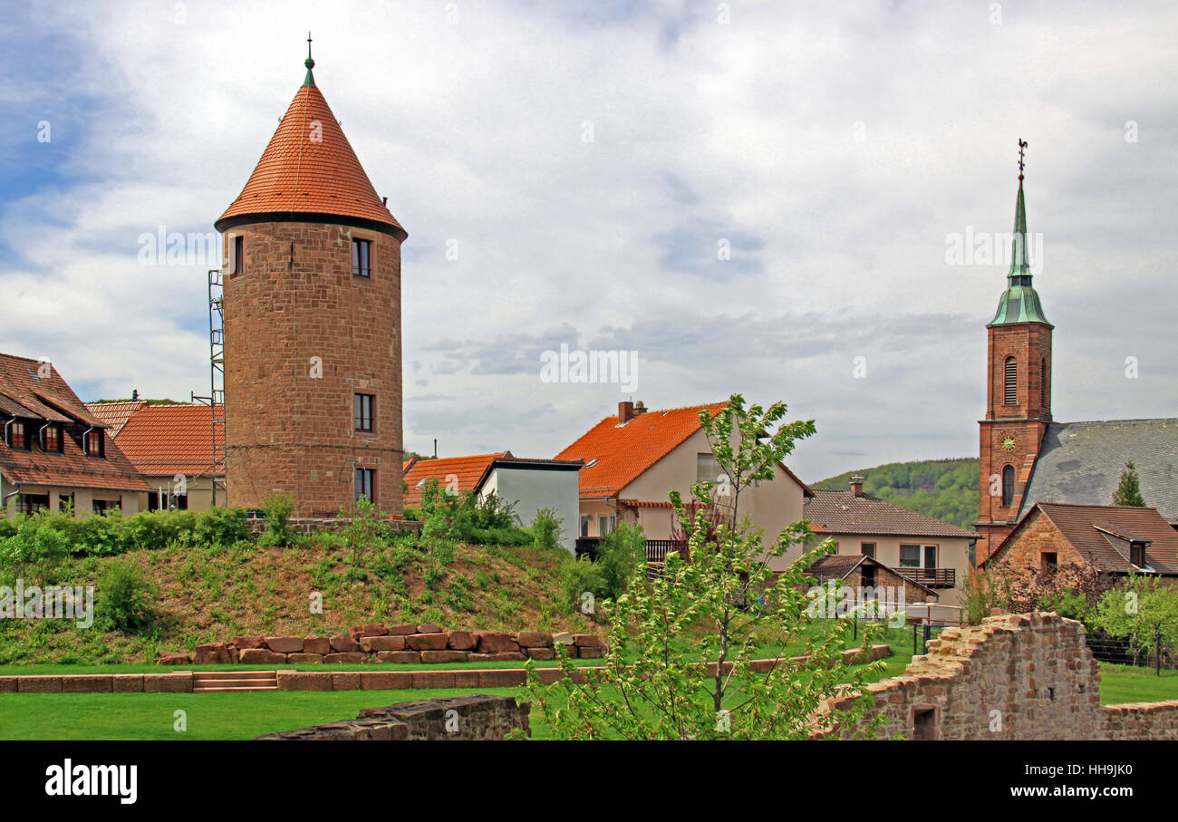 church, city view, tower, church, tourism, sightseeing, townscape ...