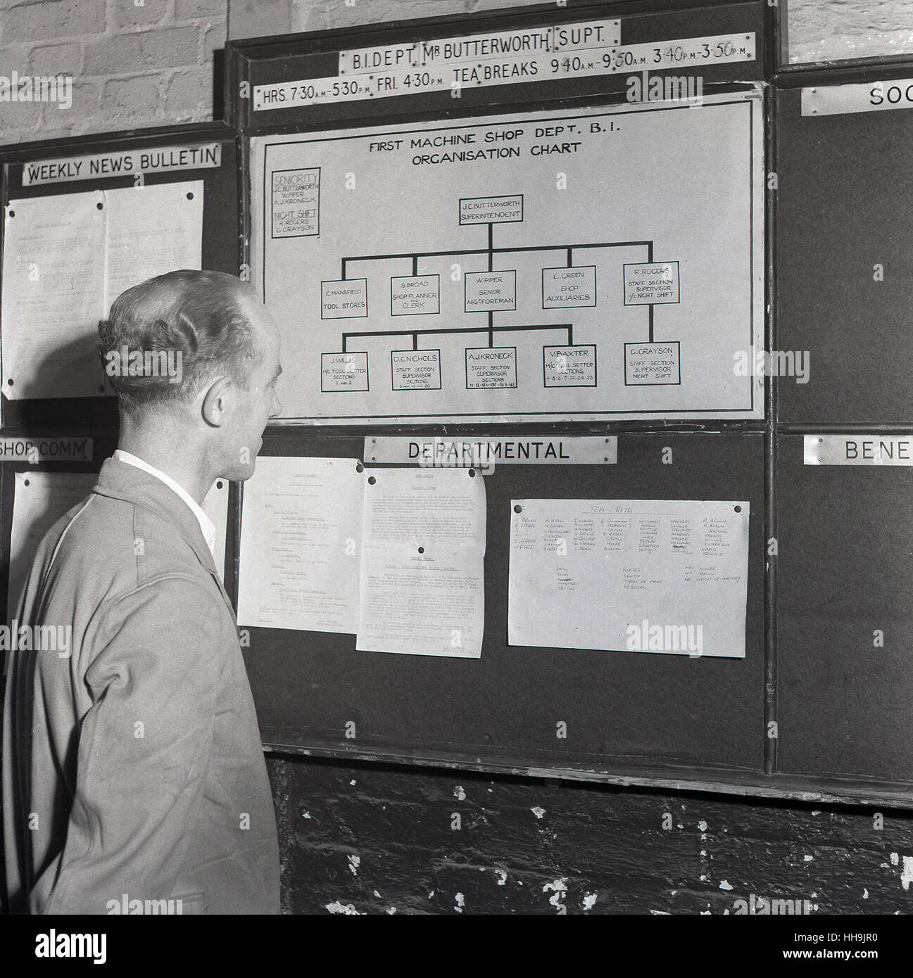 Organisation chart on white board hi-res stock photography and images ...