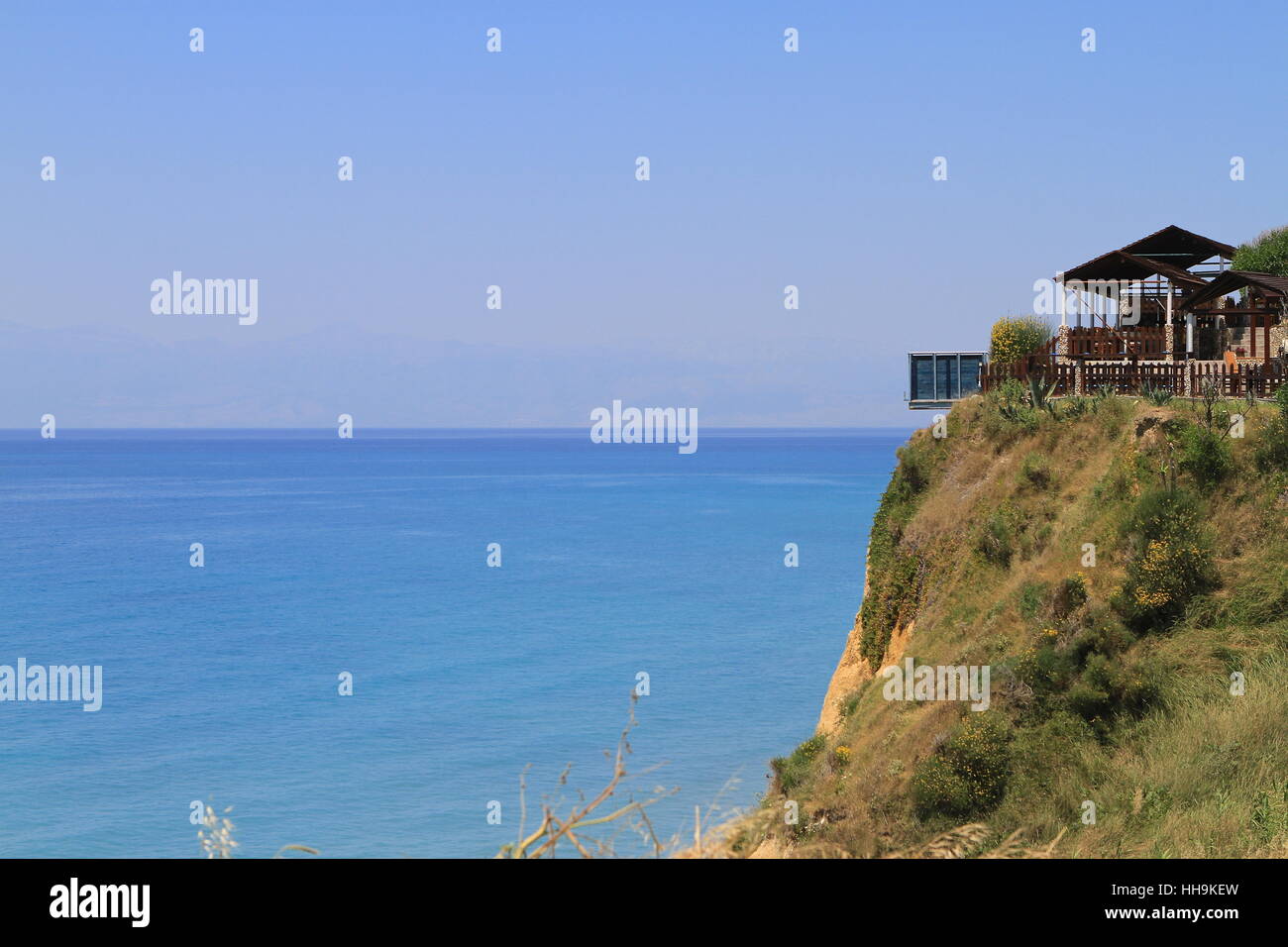 sunset point in corfu Stock Photo - Alamy