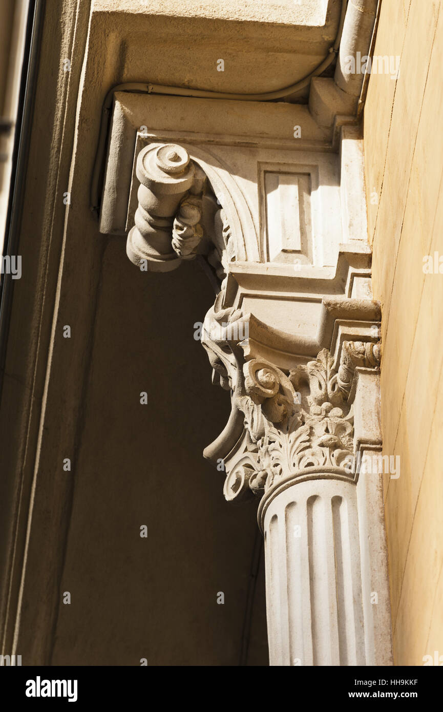 architectural, detail, historical, stone, columns, elegance, concrete ...